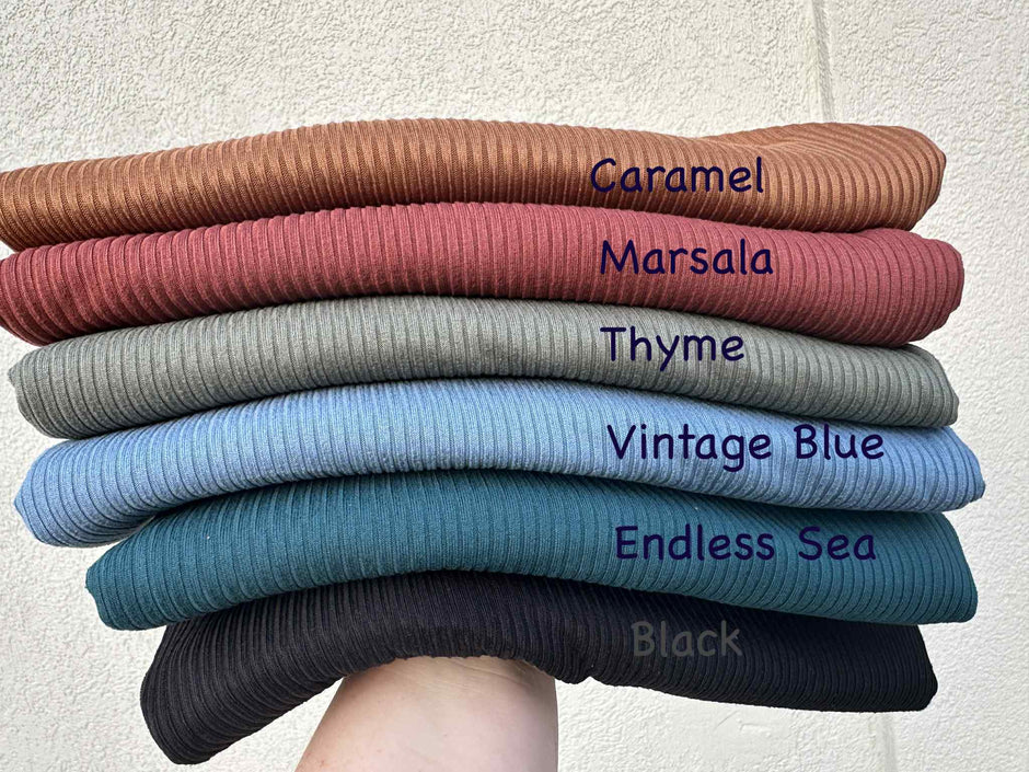 Solids - Skinny Rib – Mint Stitch Fabrics